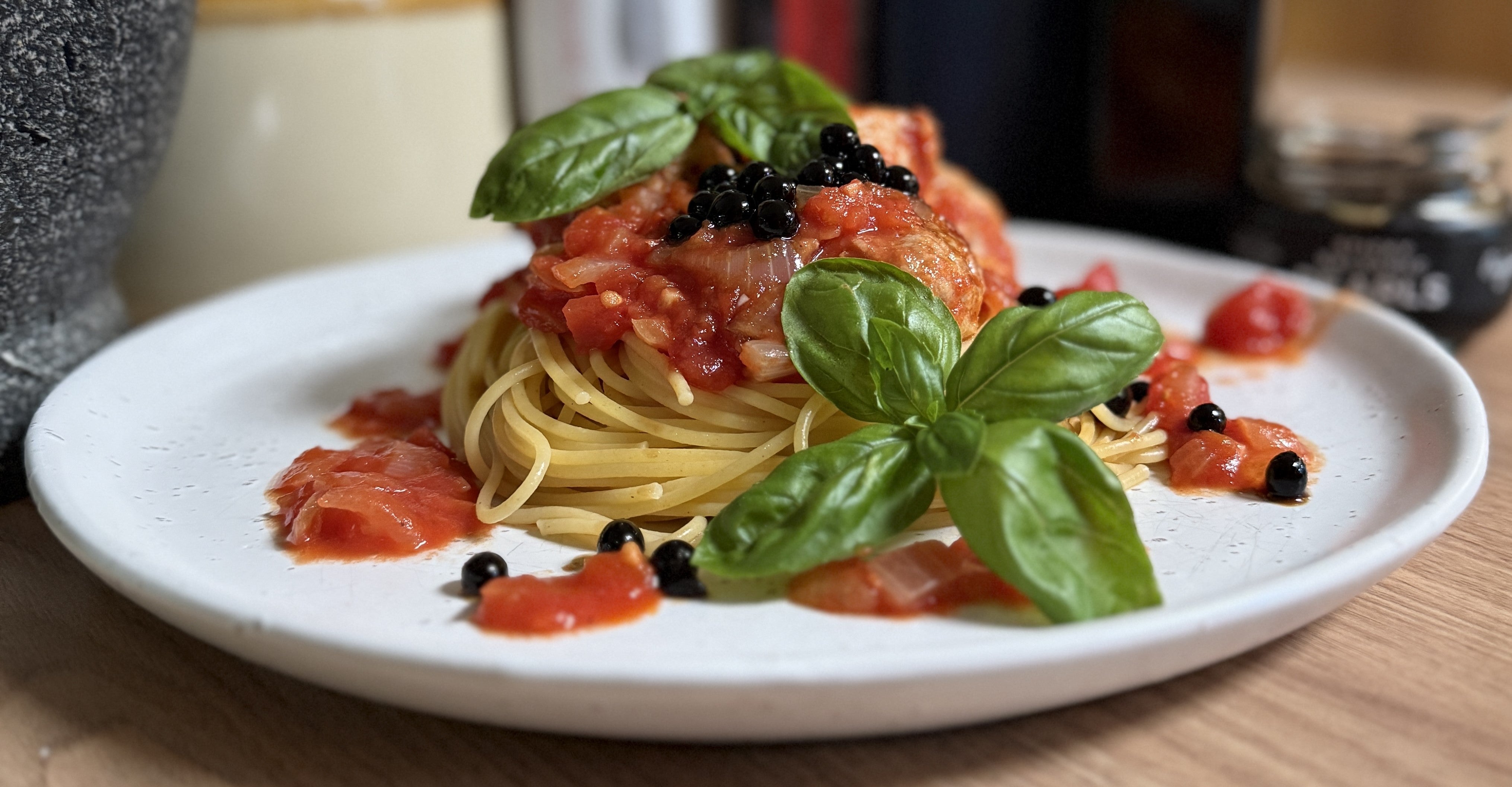 Meatballs and Spaghetti – Sticky Balsamic